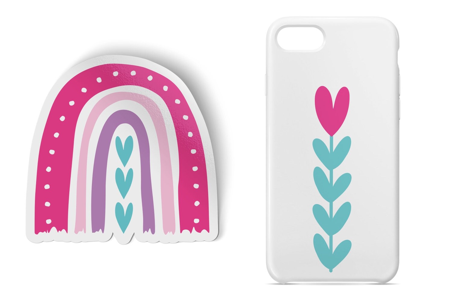 Rainbow Clipart, Valentine Rainbow SVG, Valentine Rainbow PNG, Cute ...