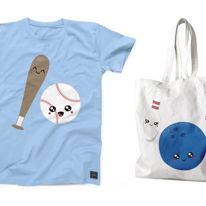 Kawaii Sports Clipart, Sports Clip Art, Sports Svg, Cute Sports Svg ...