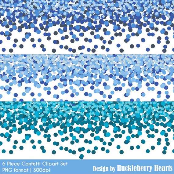 Blue Confetti Clipart