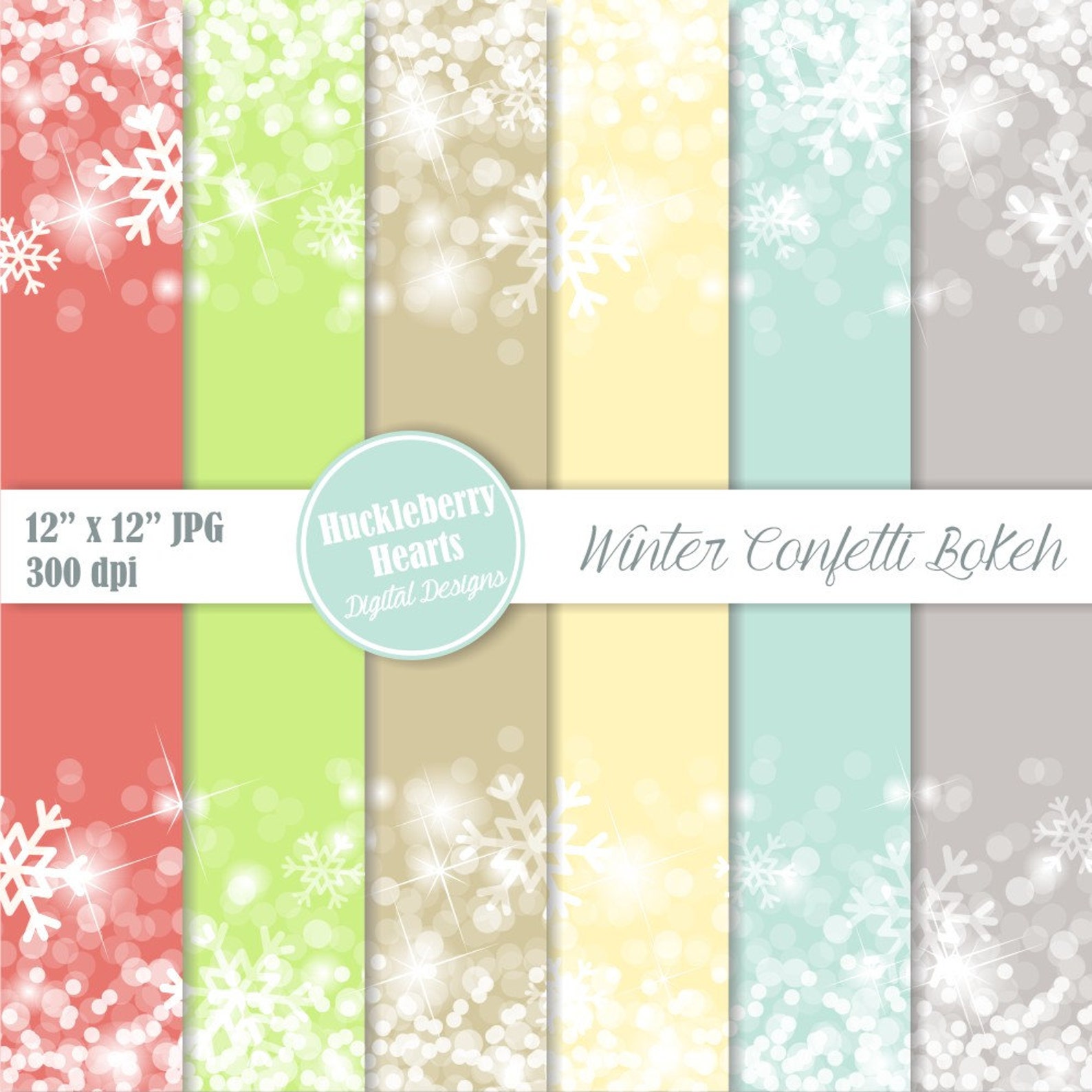 Confetti Bokeh Digital Paper Bokeh Digital Paper Confetti - Etsy