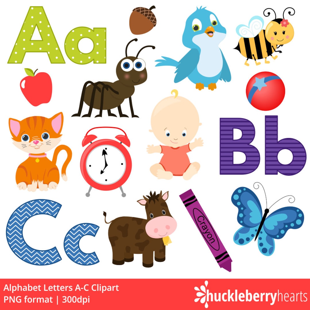 Alphabet Clipart, ABC Clipart, School Clipart, Alphabet Letters ...
