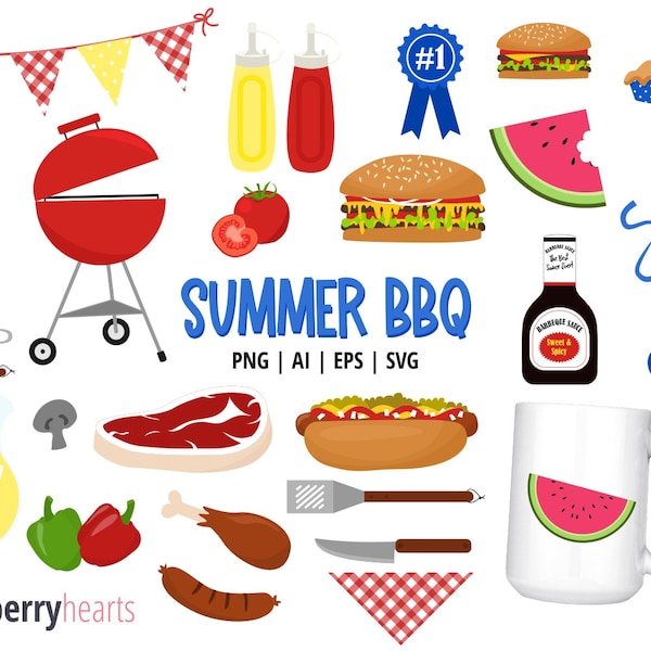 Bbq Clipart - Etsy