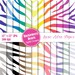Basic Zebra Stripes Digital Scrapbook Paper, Digital Zebra Stripes ...