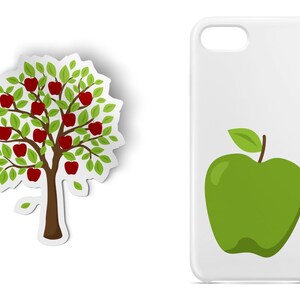 Apple Clipart, Fall SVG Bundle, Autumn Apple PNG Set, Cute Thanksgiving ...