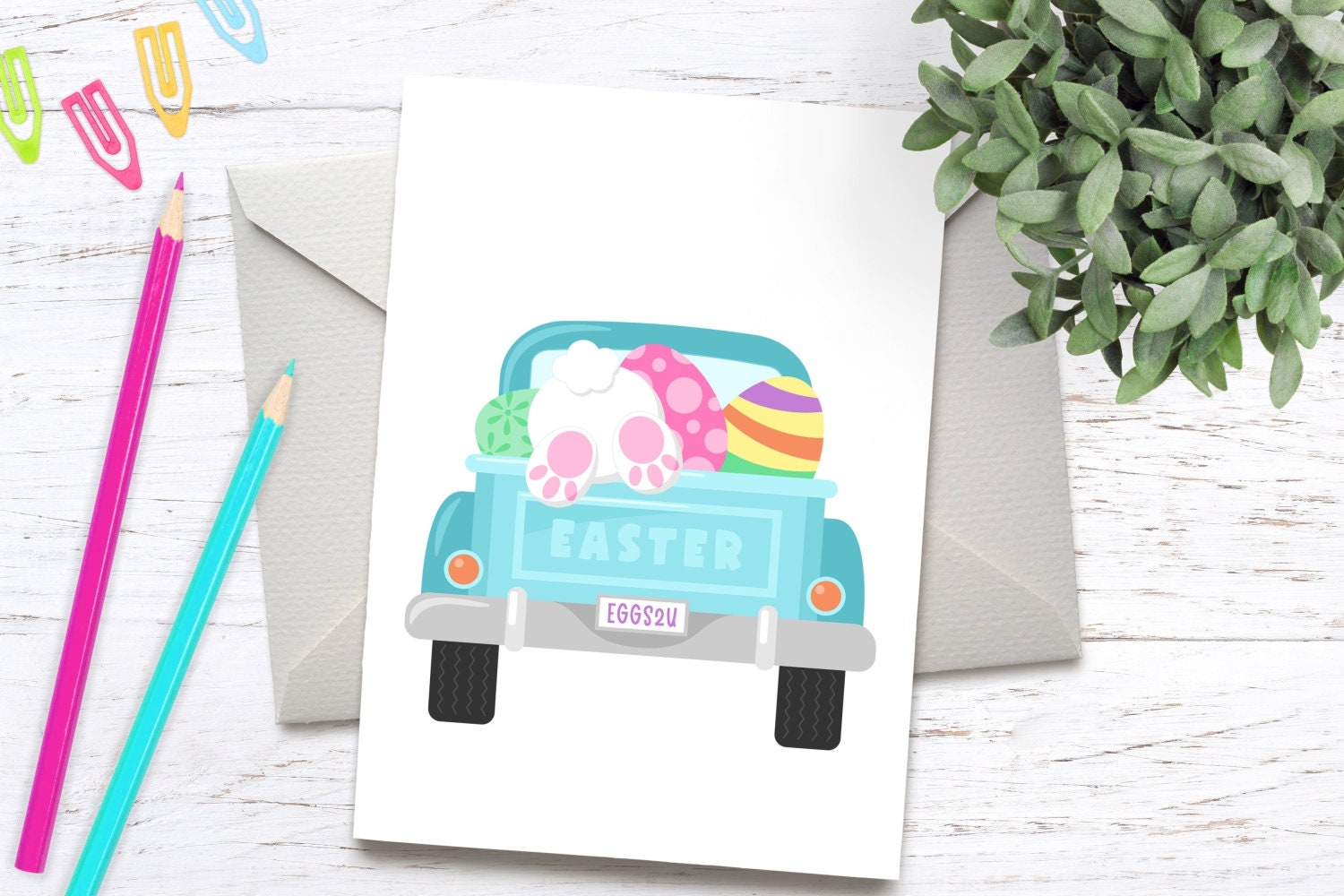 Easter Clipart Easter SVG Easter Trucks Clipart Easter - Etsy