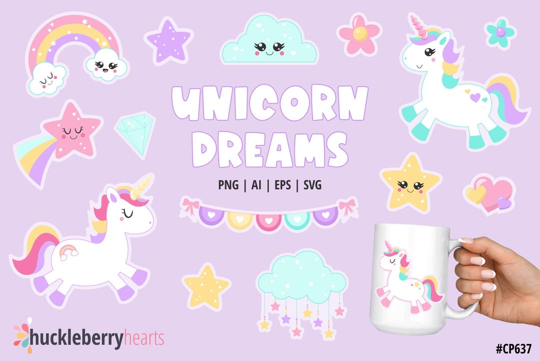 Unicorn Clipart, Unicorn SVG, Unicorn Clip Art, Unicorns, Printable ...