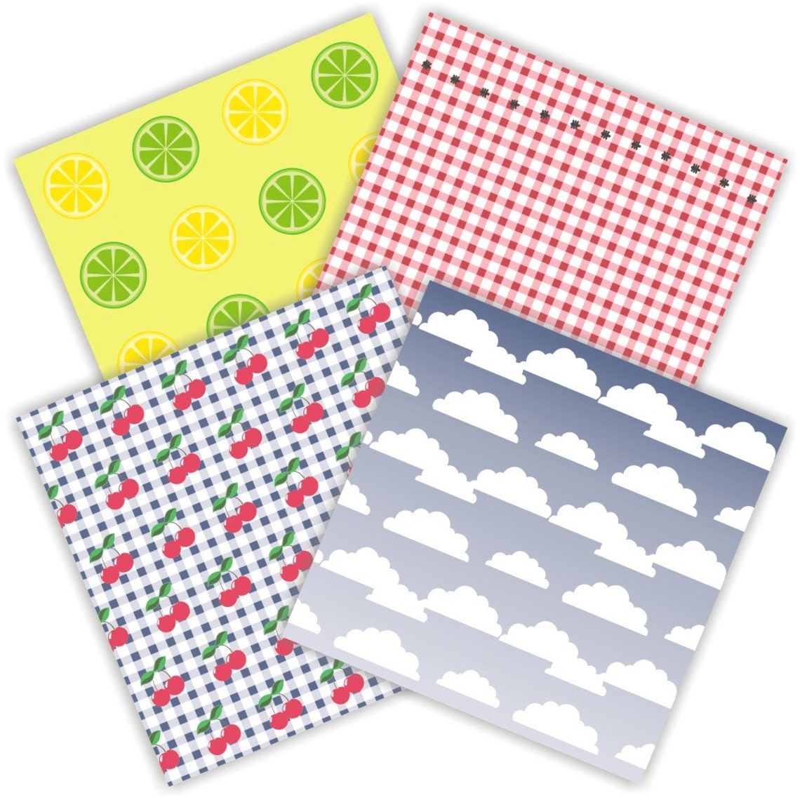 Picnic Digital Paper Digital Scrapbook Paper Digital - Etsy