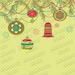 Retro Style Holiday Ornaments Scrapbook Paper, Clip Art, Backgrounds ...