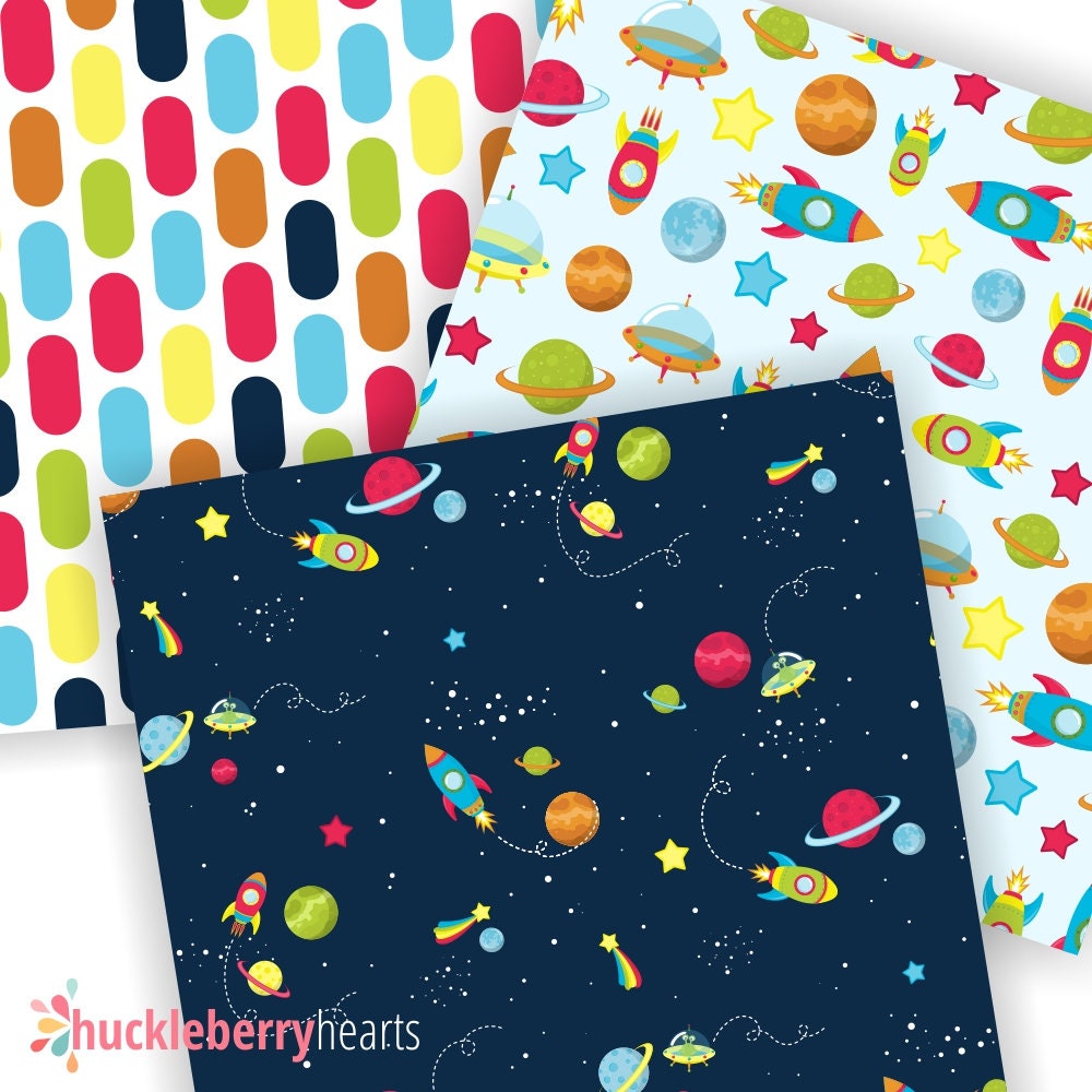 Outer Space Paper, Outer Space Patterns, Printable, Commercial Use - Etsy
