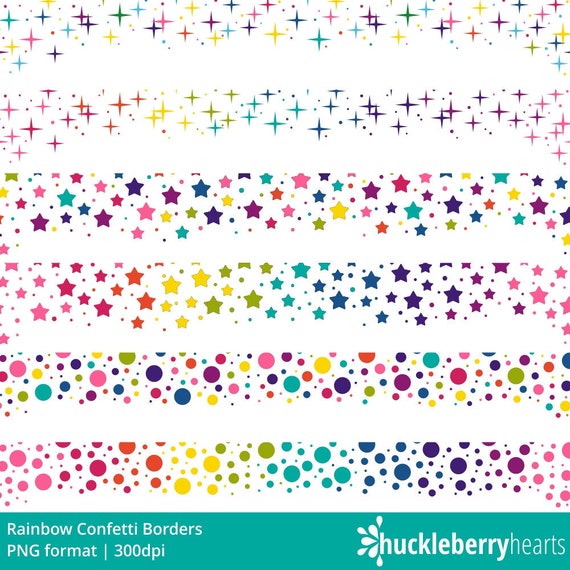 Confetti Clipart Border