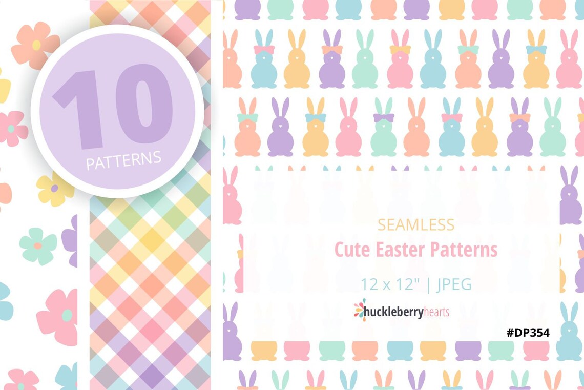 Cute Easter Digital Patterns, Seamless Easter Patterns, Easter Digital ...