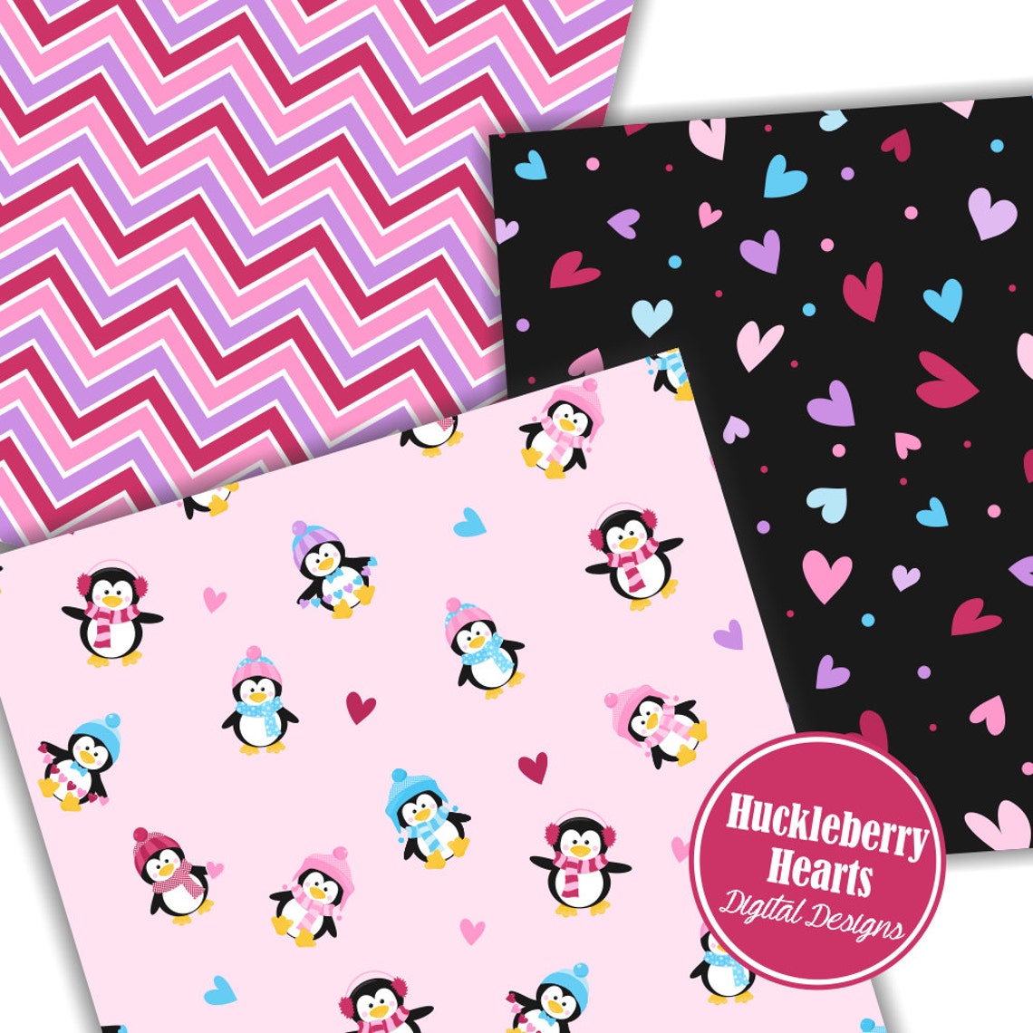 Valentine's Day Paper Digital Valentine Paper - Etsy