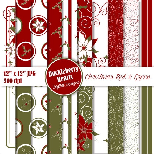 White and Gold Christmas Digital Paper Holiday Scrapbook | Etsy