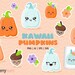 Kawaii Pumpkins Clipart, Cute Fall SVG Bundle, Thanksgiving PNG, Autumn ...