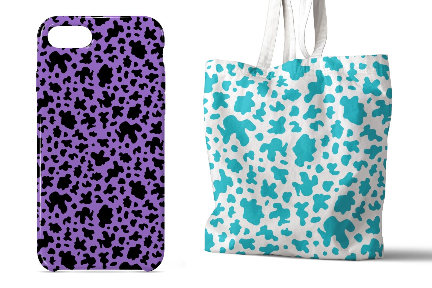 Rainbow Cow Print Patterns, Seamless Cow Print, Cow Digital Paper ...