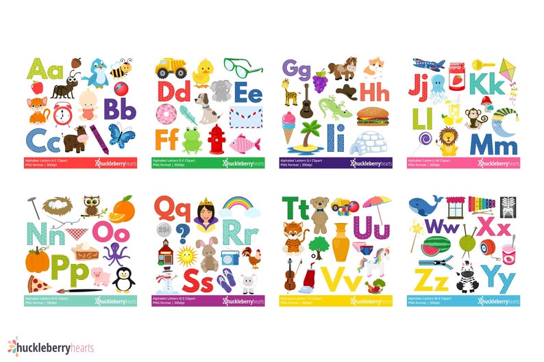 Alphabet Clipart, Alphabet SVG Bundle, Letter Clipart, Letter SVG ...