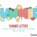 Summer Letters Clipart, Alphabet Letters Svg, Summer Letters ...