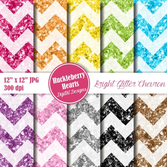 Glitter Chevron Backgrounds