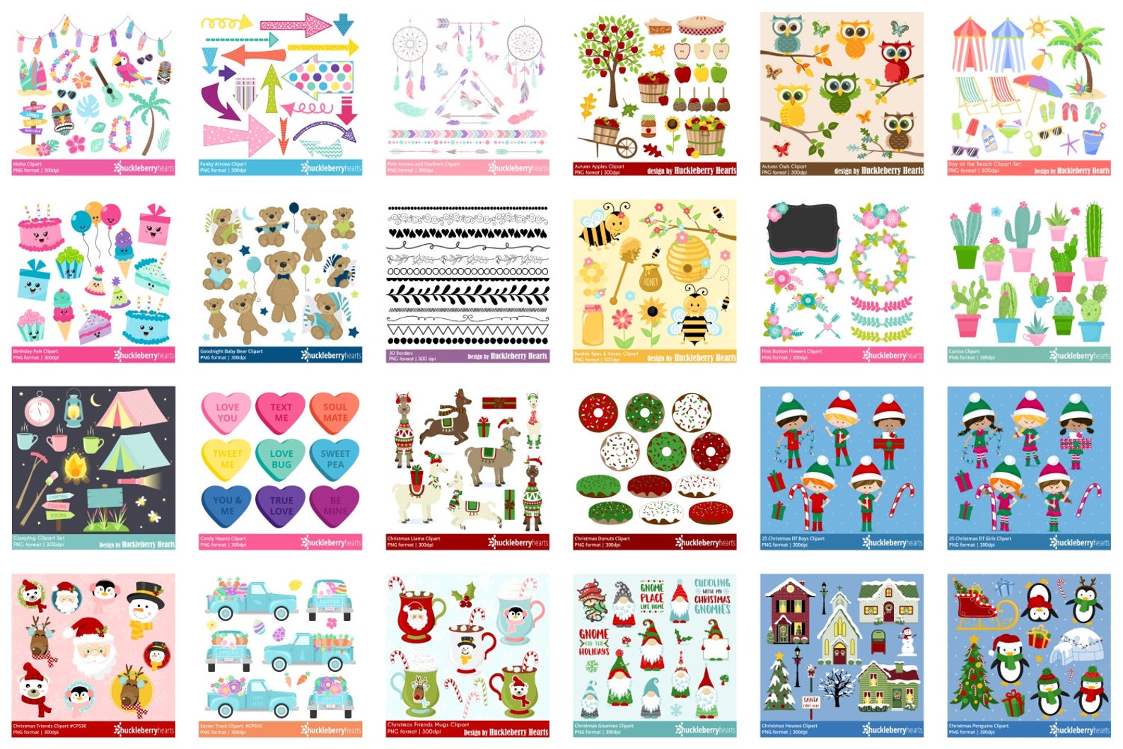Clipart Bundle, Printable, Small Commercial Use - Etsy