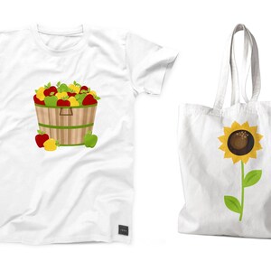 Apple Clipart, Fall SVG Bundle, Autumn Apple PNG Set, Cute Thanksgiving ...