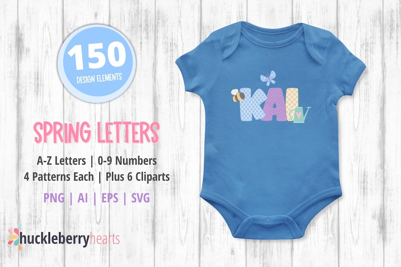 Spring Letters Clipart Alphabet Letters Svg Spring Letters | Etsy