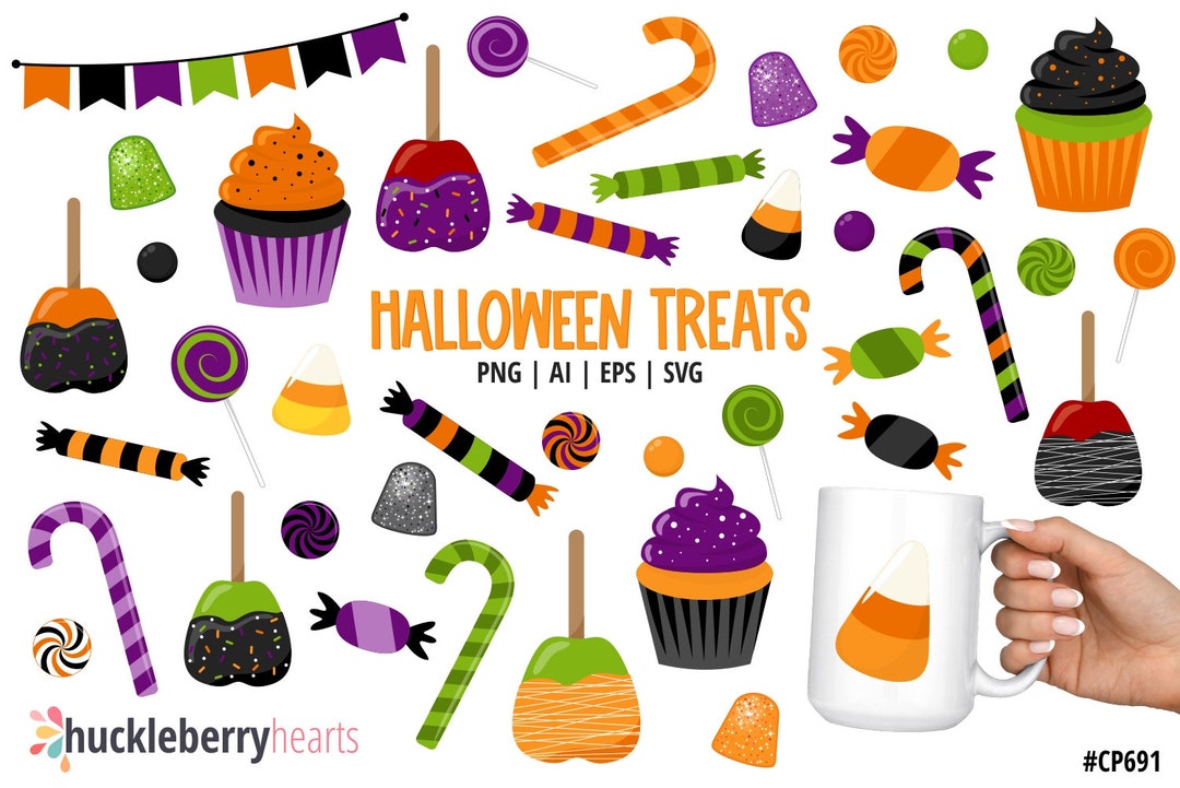 Halloween Candy Clipart Halloween SVG Halloween Clipart - Etsy