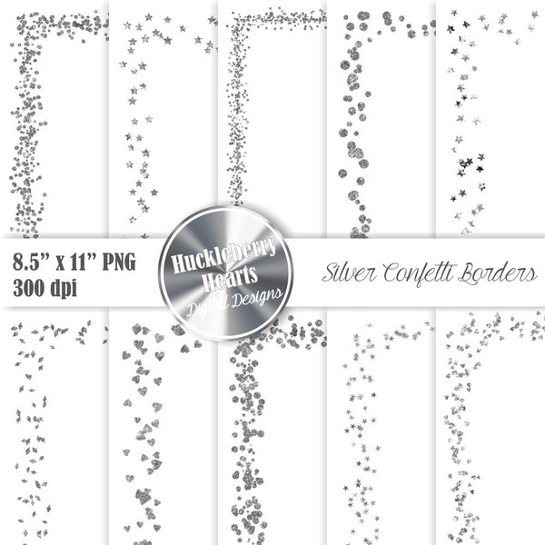 Confetti Borders - Etsy