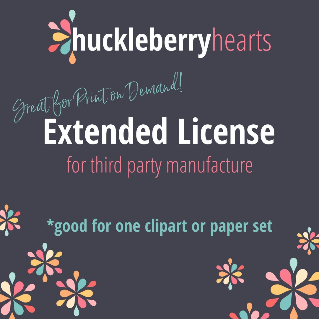Print on Demand Extended License, Third Party Manufacture Extended ...