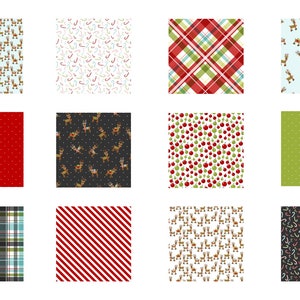 Christmas Patterns, Christmas Digital Paper, Reindeer Patterns ...