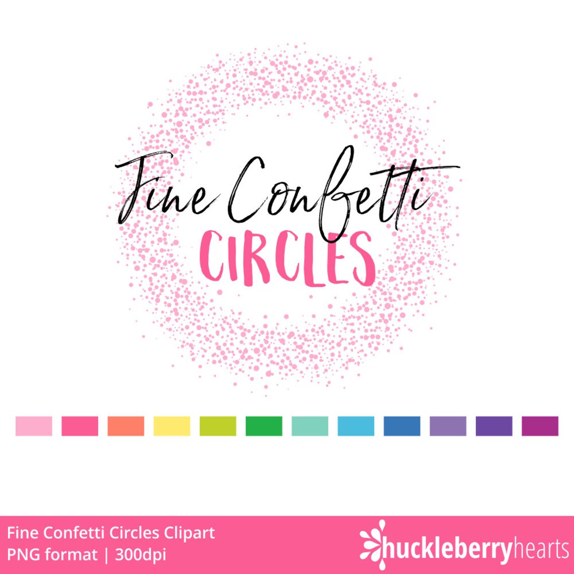 Confetti Clipart Confetti Circles Digital Confetti Confetti - Etsy