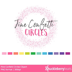 Confetti Clipart, Confetti Circles, Digital Confetti, Confetti Clip Art ...