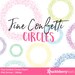 Confetti Clipart, Confetti Circles, Digital Confetti, Confetti Clip Art ...
