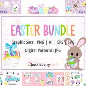Easter Clipart Bundle, Easter SVG Bundle, Easter Graphics Bundle ...