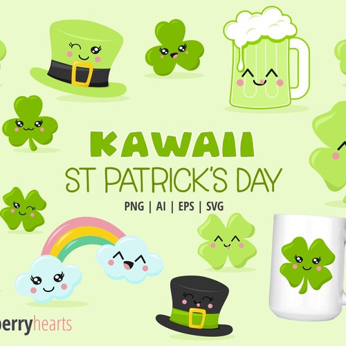 St Patricks Day Clipart Shamrock SVG Shamrock Clipart - Etsy
