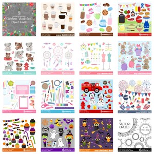 Clipart Bundle, Printable, Small Commercial Use - Etsy