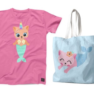 Mermaid Cat SVG, Mercat Svg, Mermaid Cat Clipart, Purrmaid Svg ...