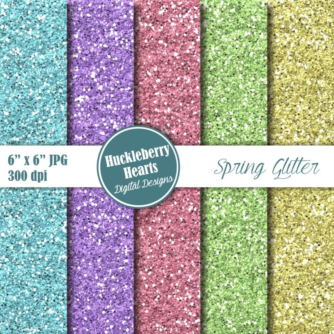 Digital Glitter Paper, Spring Glitter Paper, Glitter Paper, Glitter ...