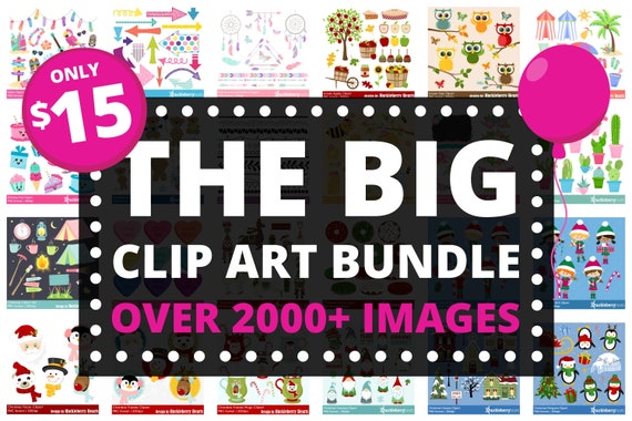 Clipart Bundle Printable Small Commercial Use | Etsy