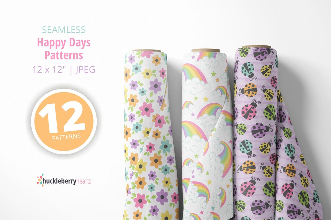 Seamless Pattern Set | Girly Digital Paper | Printable Patterns ...