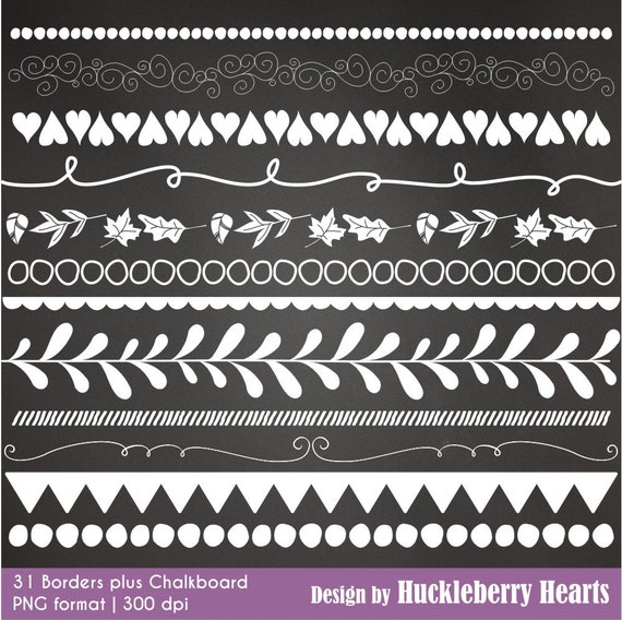 31 Piece Digital Borders Clip Art Flourishes Hand Drawn - Etsy Canada