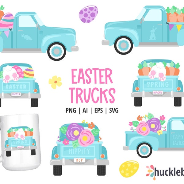 Easter Truck Svg - Etsy