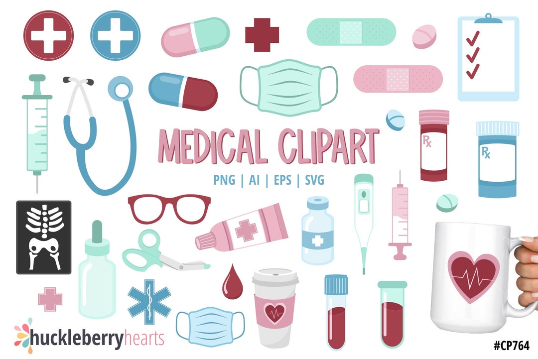 Medical Clipart, Hospital Clipart, Medical Svg, Hospital Svg, Printable ...