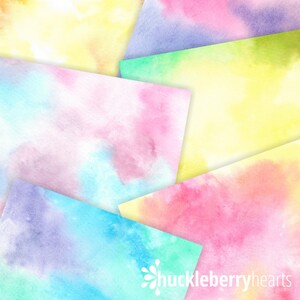 Watercolor Digital Paper, Watercolor Textures, Watercolor Backgrounds ...