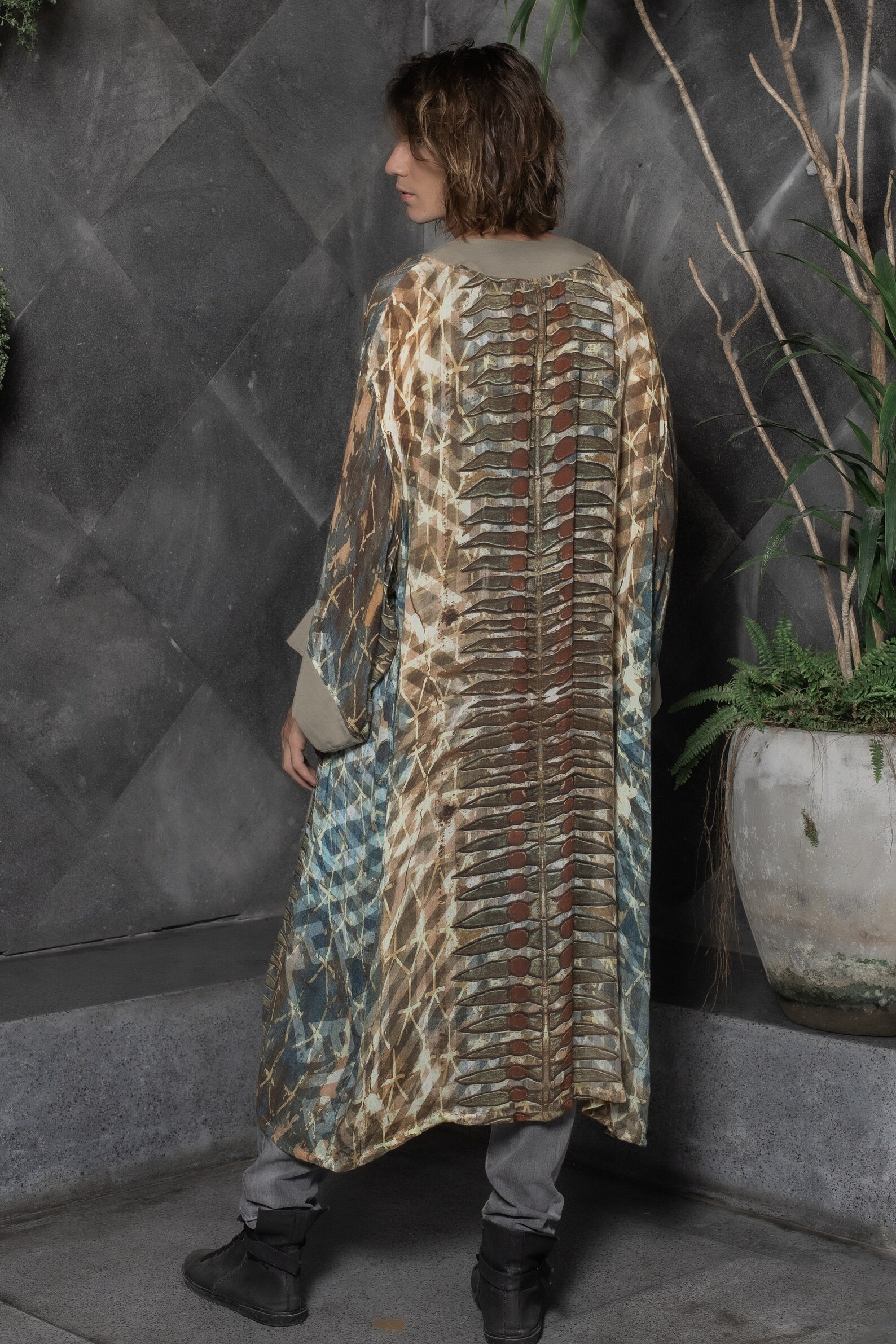 Boho Robe for Men Long Sleeve Kimono Lightweight Open - Etsy