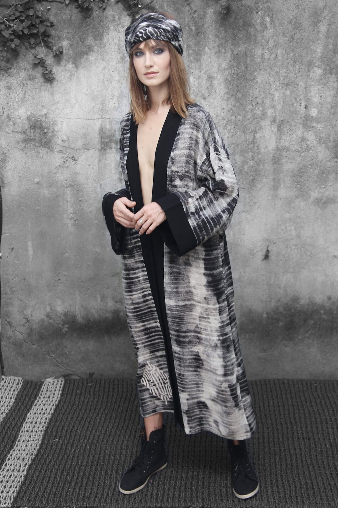 Boho Womens Robe, Kimono Robe, Rayon Robe, Burning Man Urban Ethnic ...