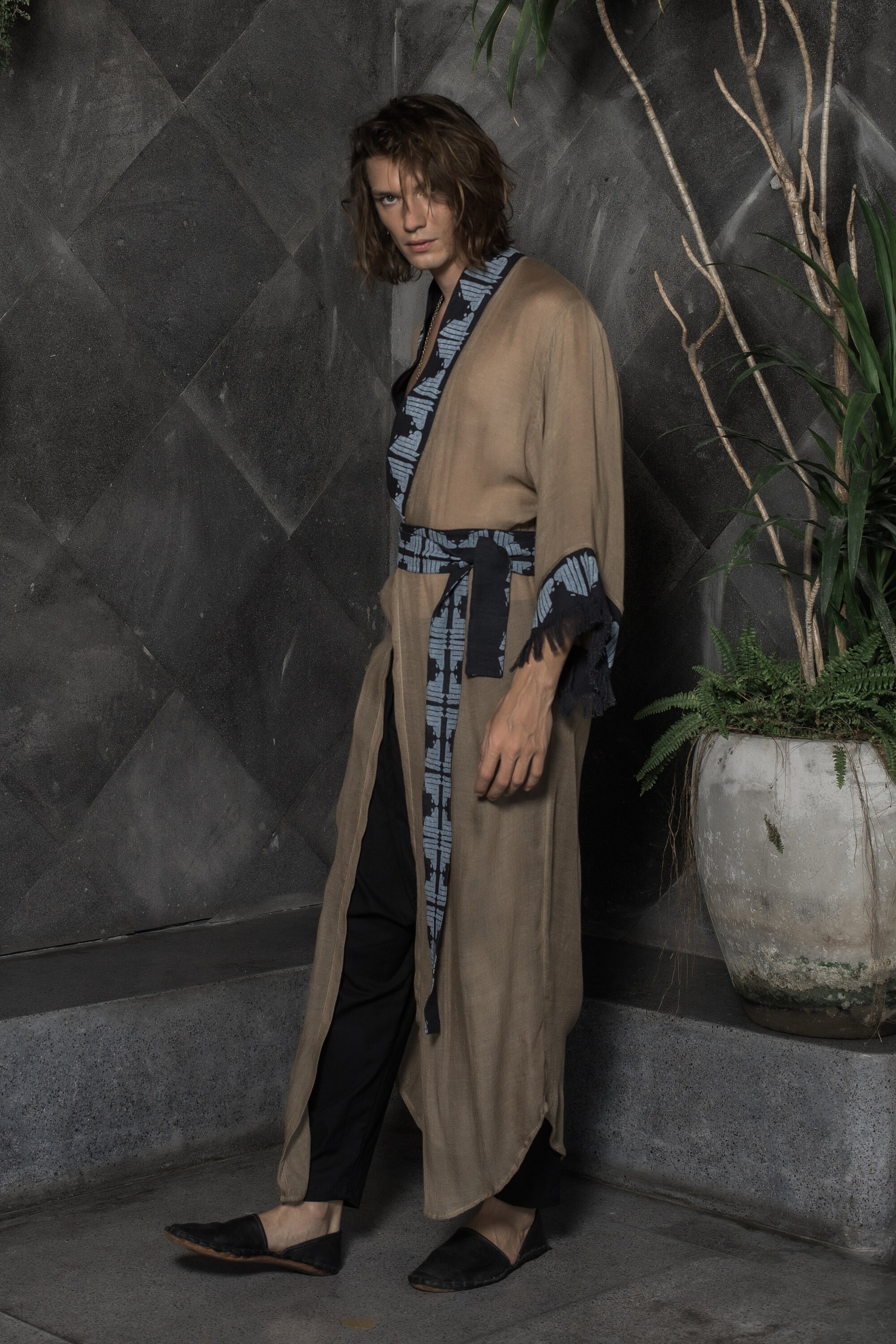 Long Boho Kaftan, Mens Festival Robe, Burning Man Clothing, Tribal ...