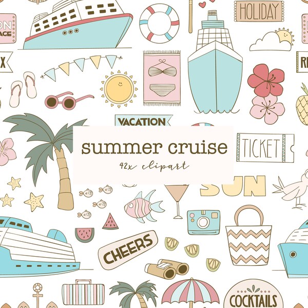 Cruise Clip Art - Etsy