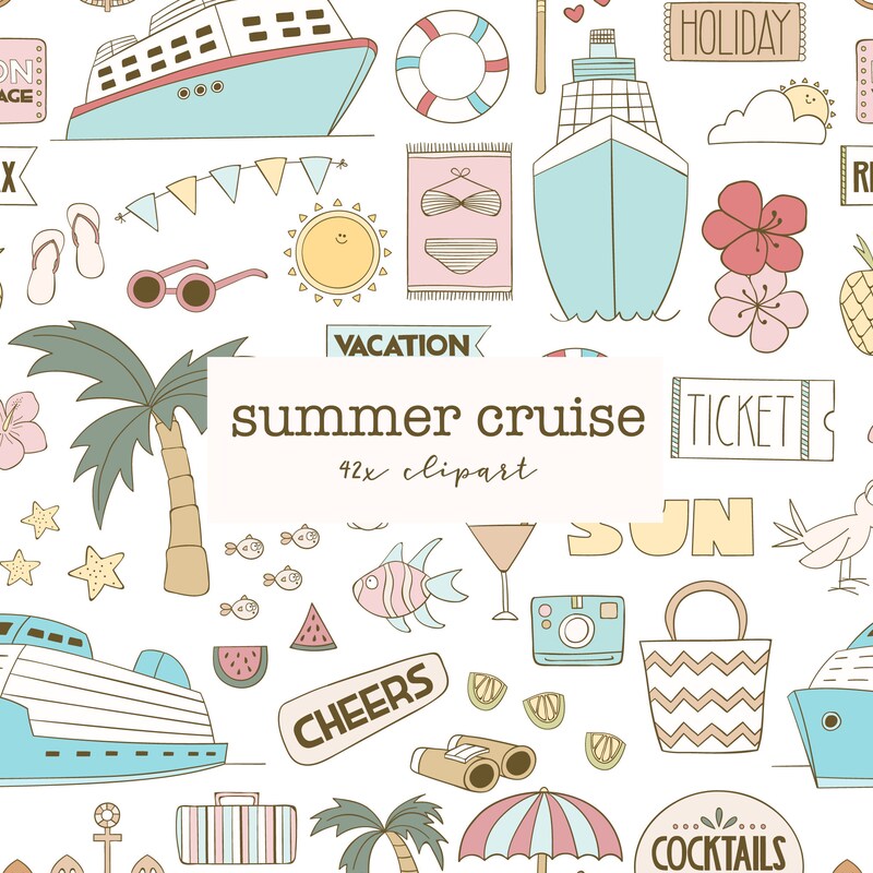 Cruise Clip Art - Etsy