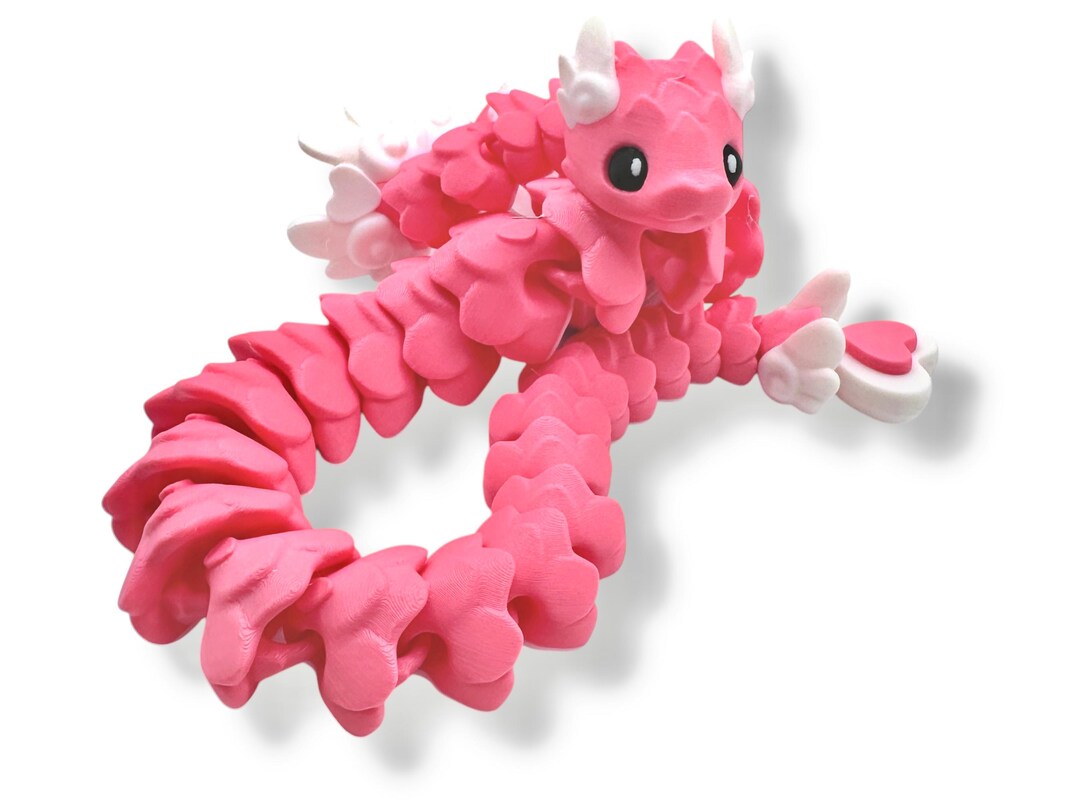Cupid the Snake 3D Printed Flexi Articulated Snake 30 Inches in Pink ...