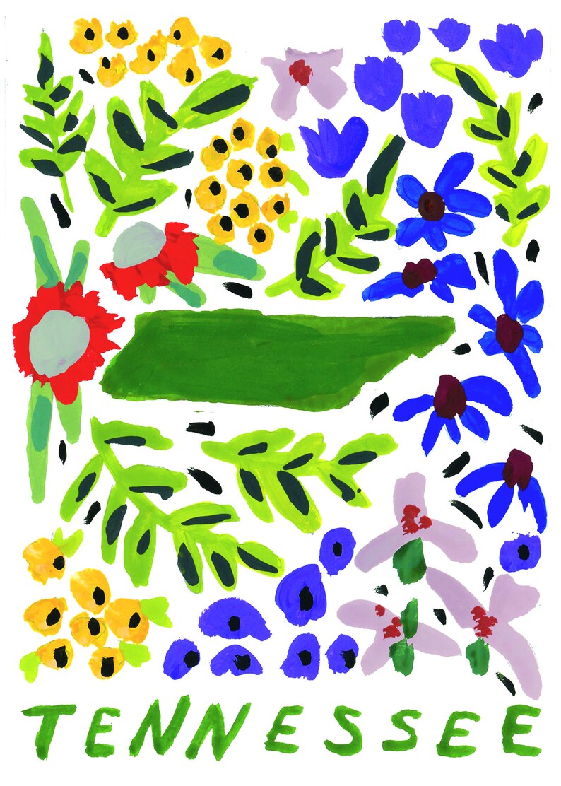 Tennessee Print - Etsy